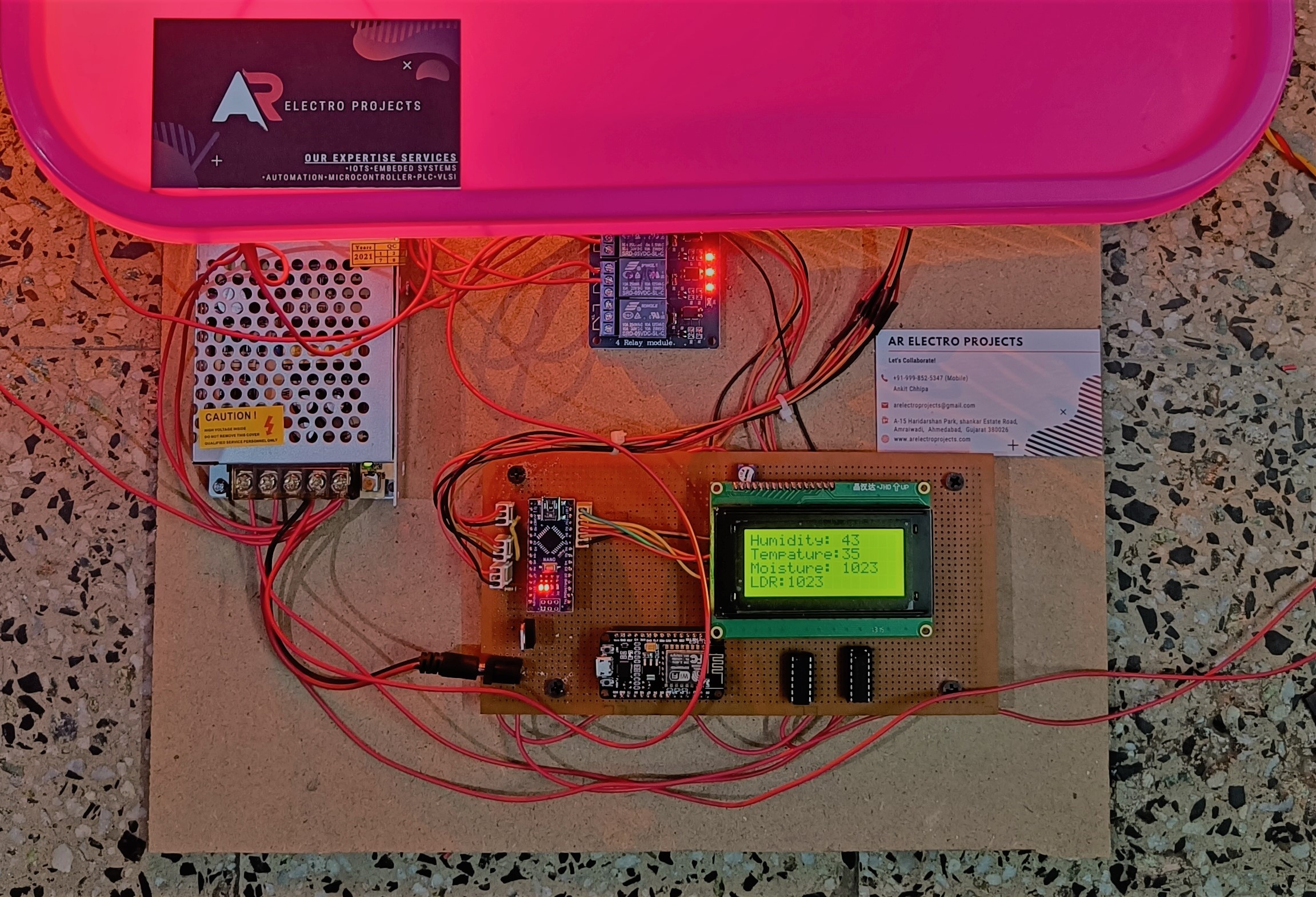 Green House Monitoring And Control System Ar Electro Peojects